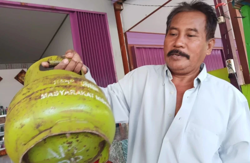 Gas melon langka di Lamandau, harga LPG 3 kg tembus Rp40 ribu