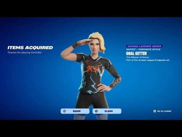 Fortnite goal getter skin: Eligibility, release date, and V-Bucks details