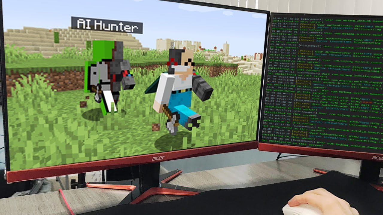 I coded an AI to hunt me in Minecraft manhunt