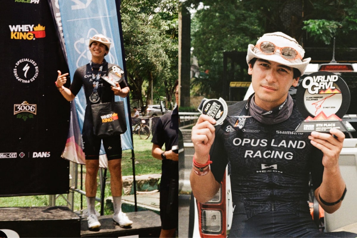 Look: Andres Muhlach marks podium finish in first bike race