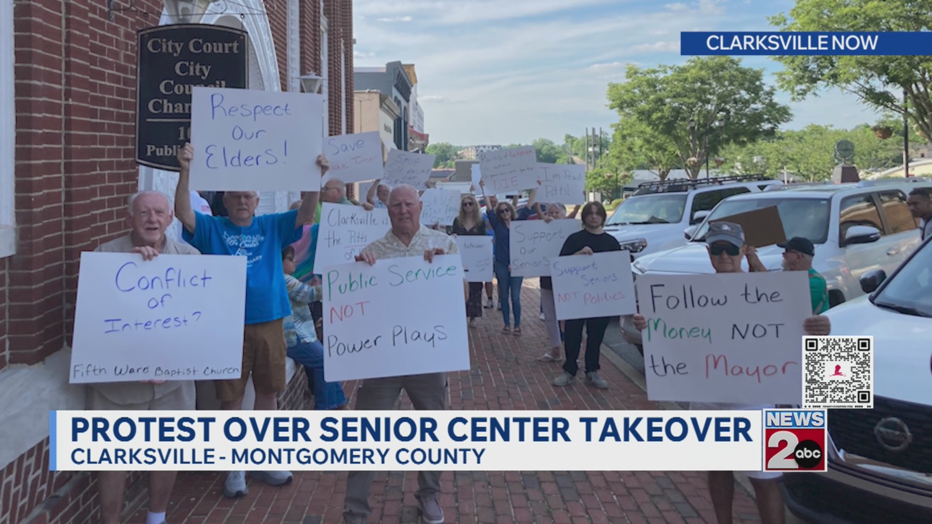 Protest over senior center takeover in Clarksville