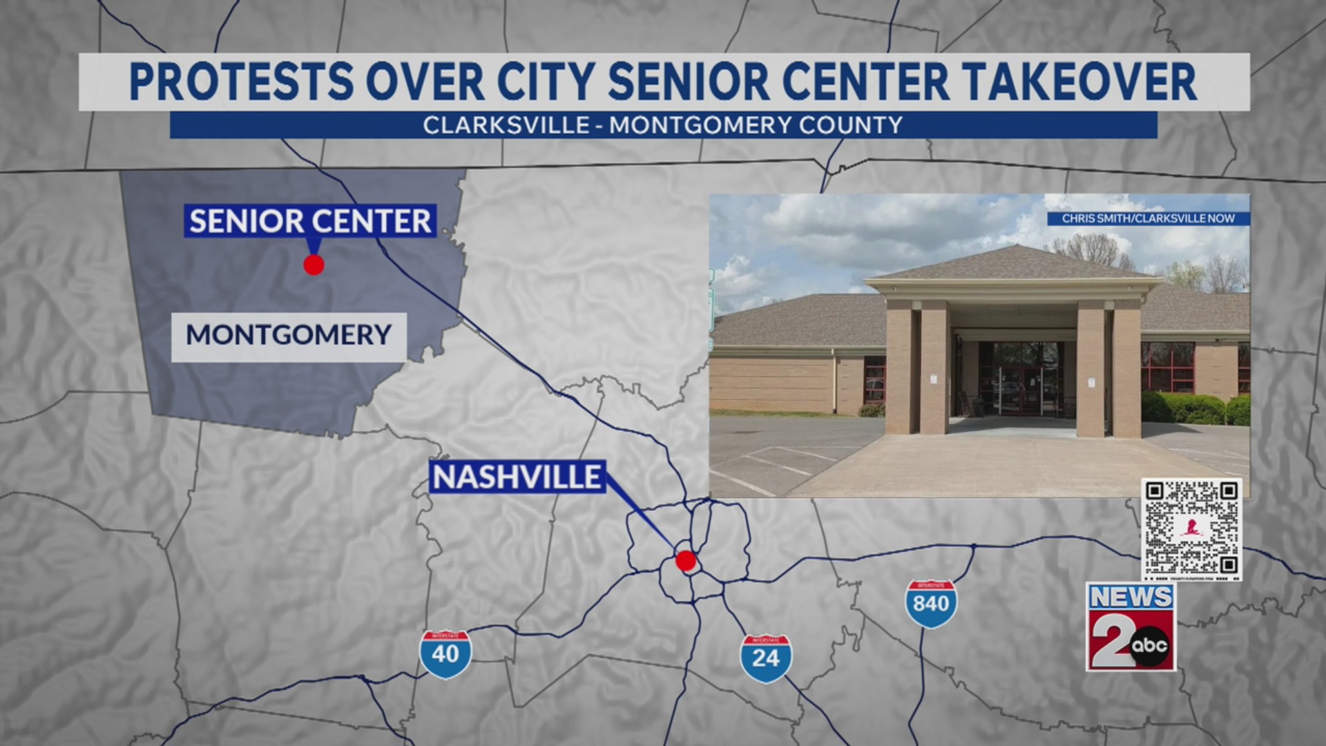 Protest over city senior center takeover in Clarksville