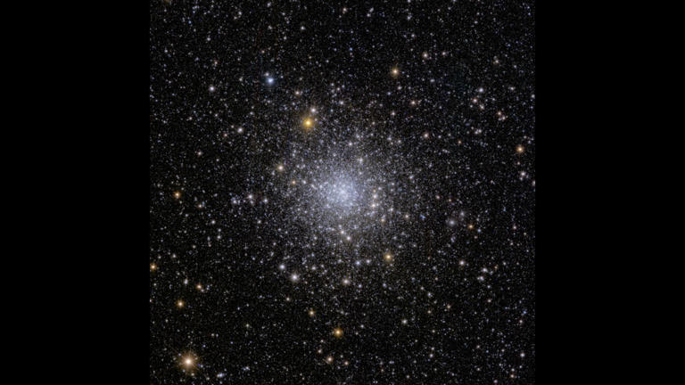 Glittering star cluster image reveals missing patch of stars