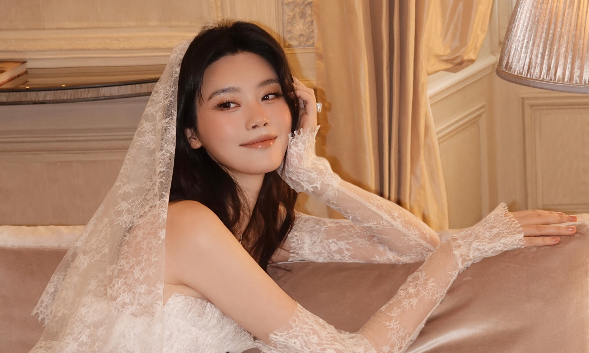 Chinese model Ming Xi wears Vietnamese designer’s gown in wedding ...
