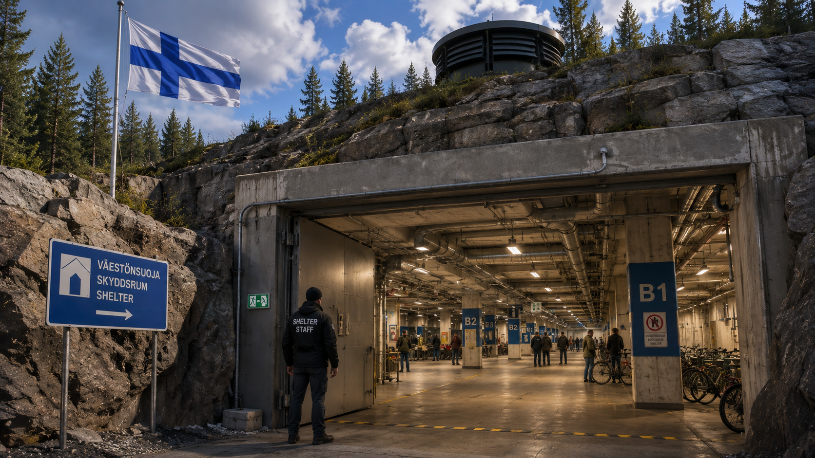 Why Finland quietly built 54,000 bomb shelters