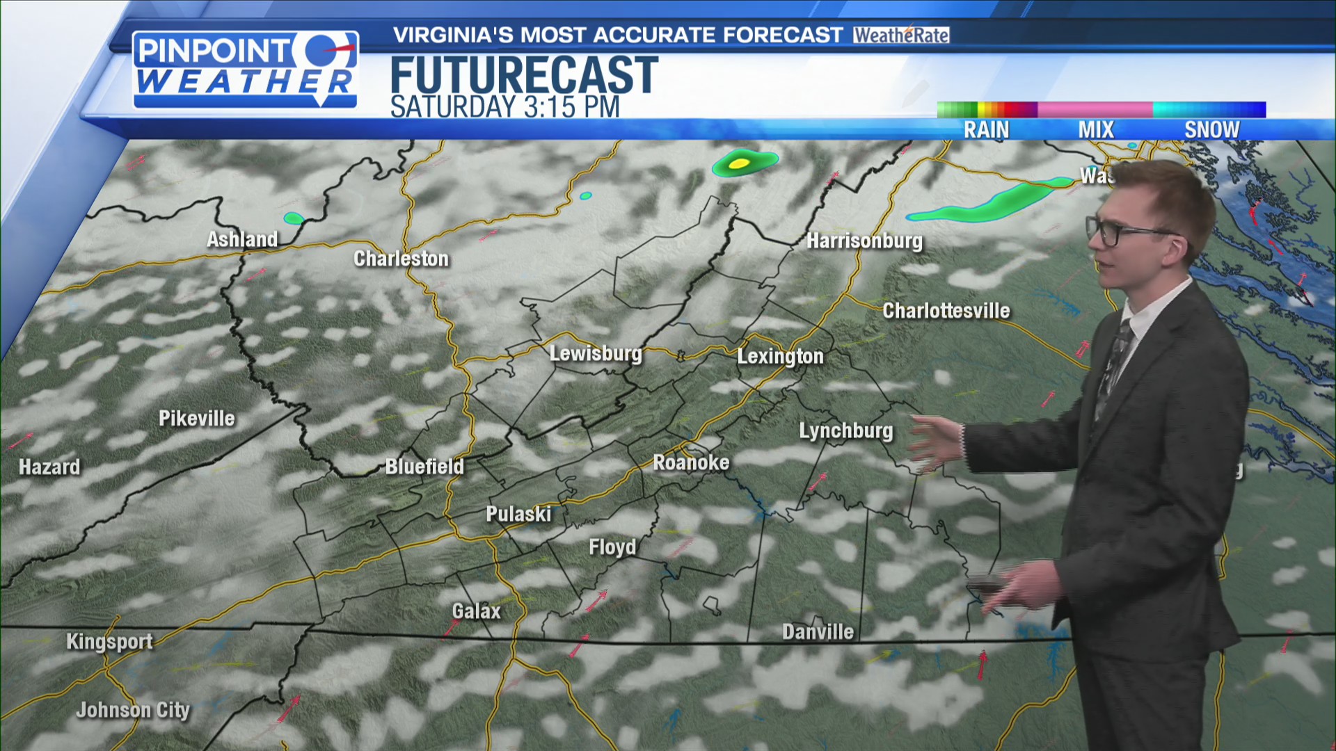 Pinpoint weather: Thursday evening forecast