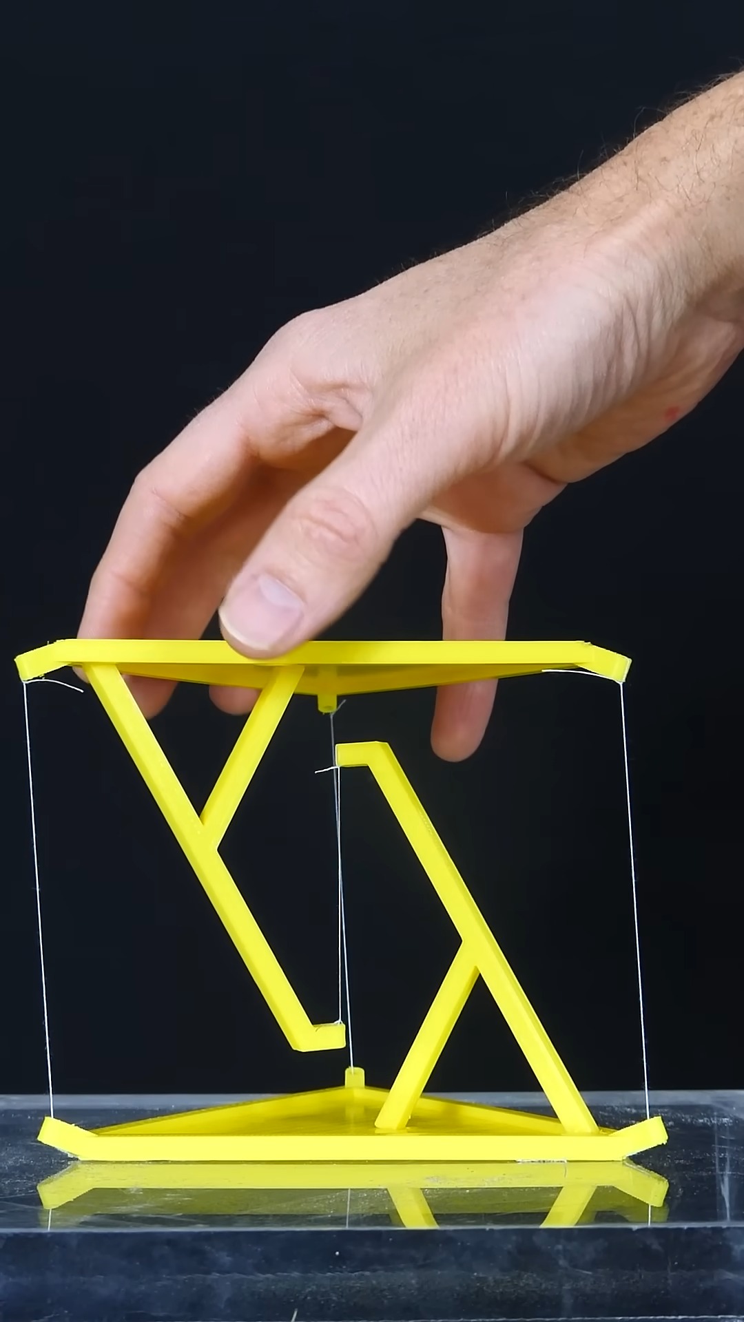 Floating tables holding weights