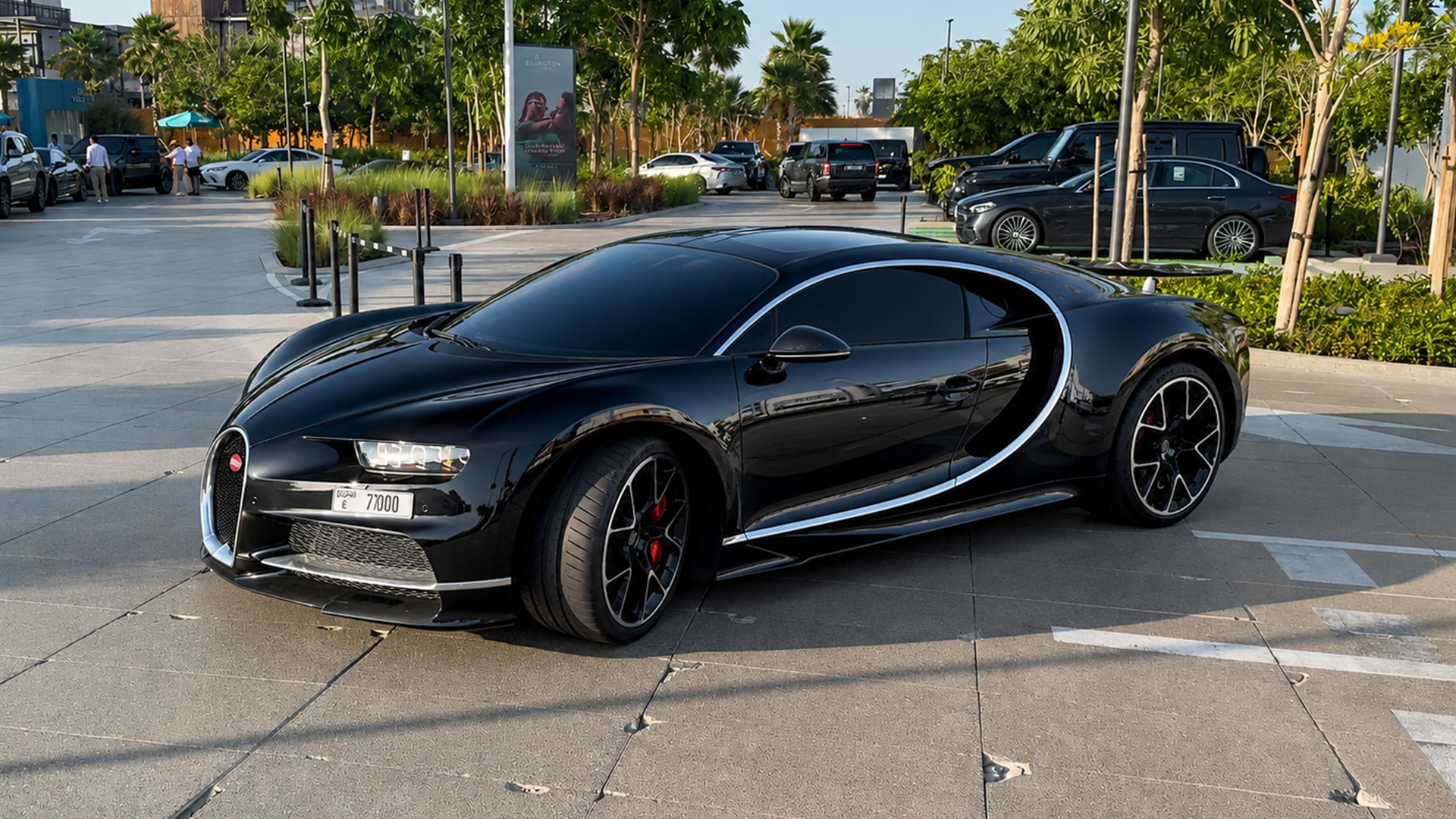 Elegant $3,000,000 Bugatti Chiron spotted in Dubai