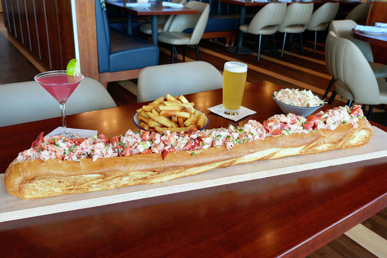 Legal Sea Foods debuts 3-foot, 4-pound lobster roll in Mass.; Conn ...
