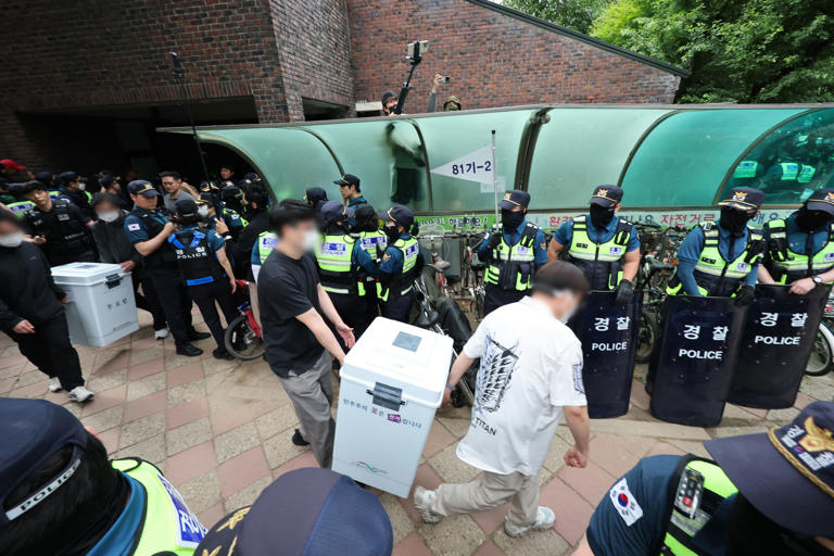 Ballot box moved 35 hours post-protest