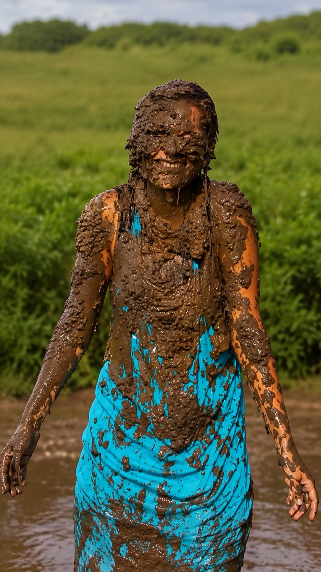 The story behind this mud throwing activity