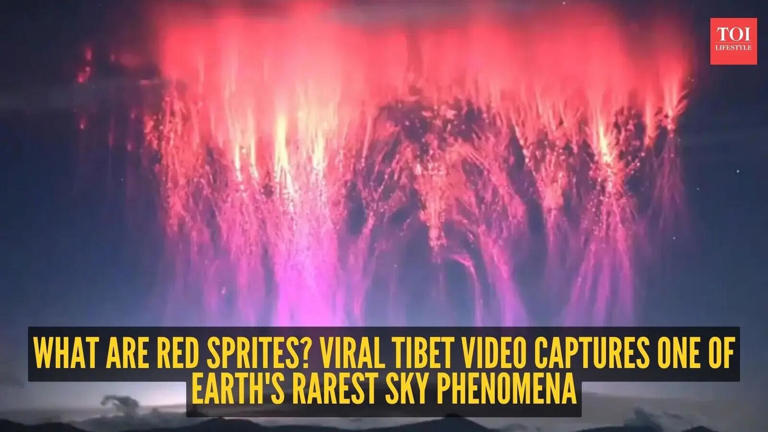 Not AI, not special effects: Watch rare red sprites and mysterious ...