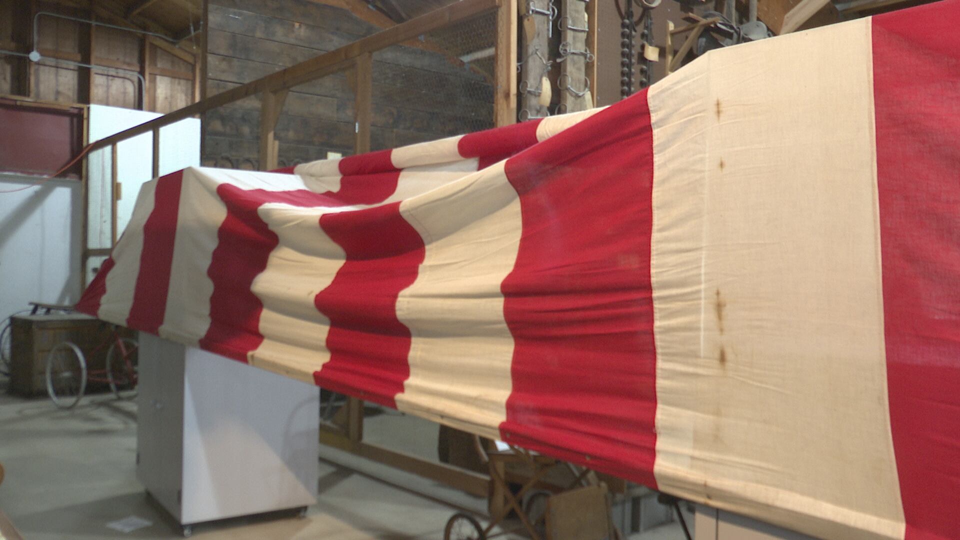 Waseca County Historical Society prepares to sell massive mystery flag ...