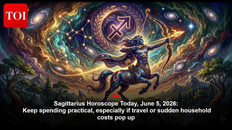 Sagittarius horoscope today, June 5, 2026: Keep spending practical ...