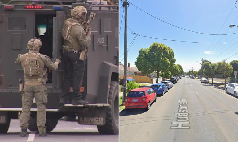 Stay inside warning issued as heavily armed police surround Melbourne ...