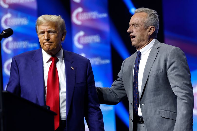 Robert F Kennedy Jr mocked for editing him and Trump onto rom com movie ...