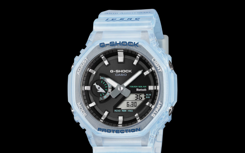 Casio launches three ocean-inspired watches with skeleton blue designs