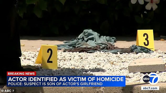 Top Gun actor's killer is seen moments after he was stabbed to death as ...
