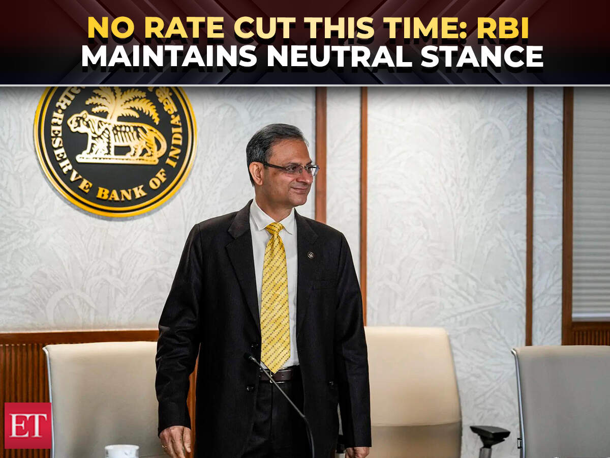 RBI keeps repo rate unchanged at 5.25%; maintains neutral stance amid ...