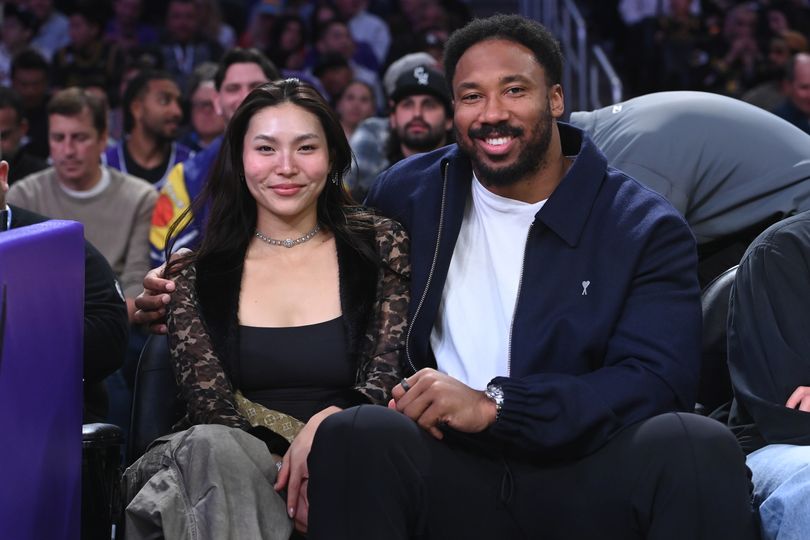 Myles Garrett and Chloe Kim mood after NFL star's trade to Rams