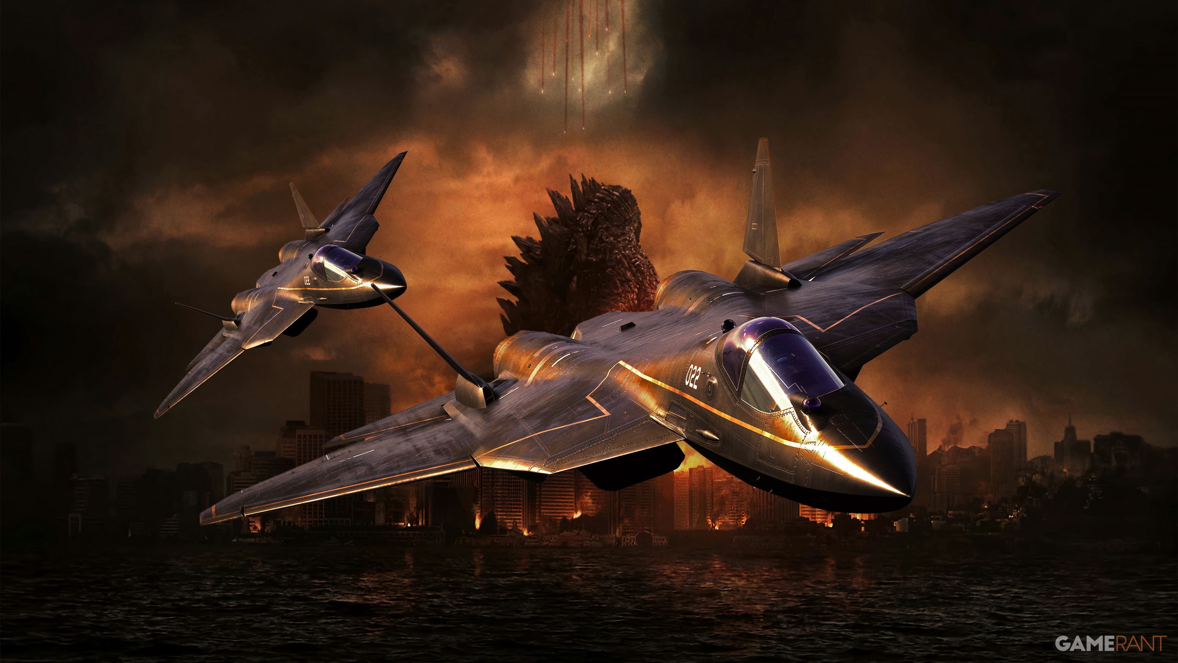 One of Ace Combat 8's hardest missions was inspired by Godzilla