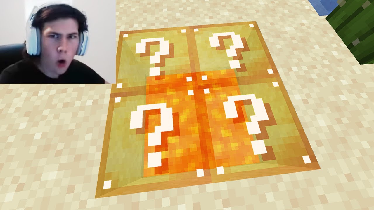 I trolled a streamer with fake lucky blocks in Minecraft