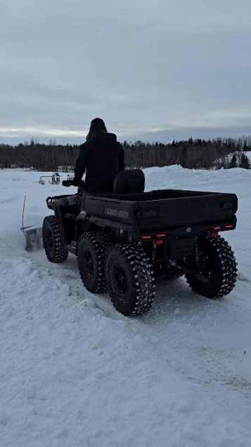 Can Am Outlander 6x6 is a real workhorse, can't wait for more hours