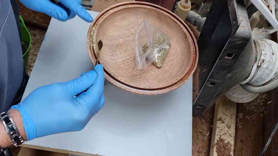 Brass and resin turn this bowl into art – the final reveal