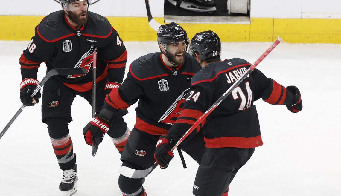 Hurricanes work Game 2 OT magic again, topple Vegas to square series at 1-1