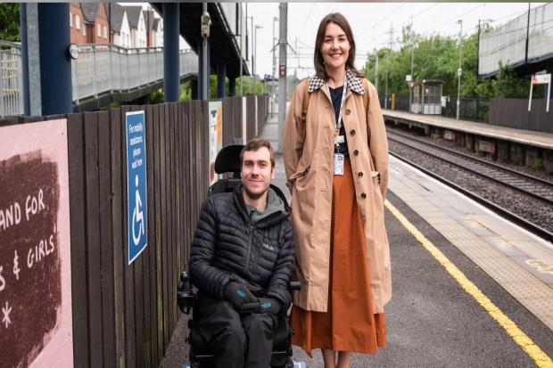 New waiting spaces make rail travel easier for wheelchair users