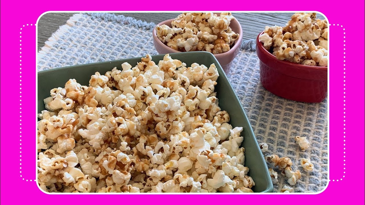 Caramel popcorn recipe - vegetarian friendly
