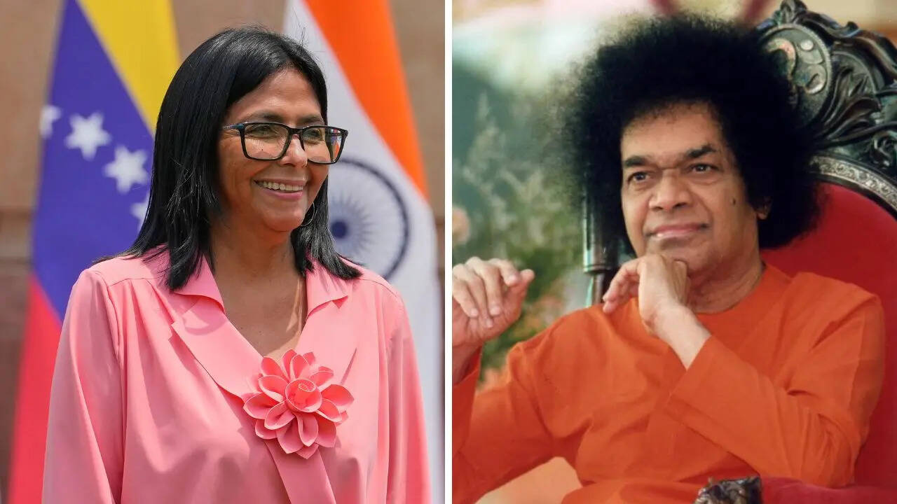 Venezuelan interim president Delcy Rodríguez to visit Sathya Sai Baba ...