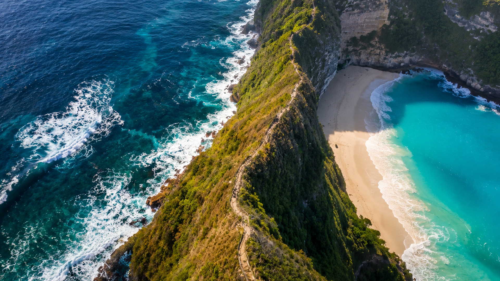 Why do people risk this cliffside trail?