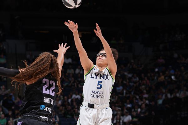 Lynx's Miles breaks Clark's WNBA rookie record with 8 3-pointers
