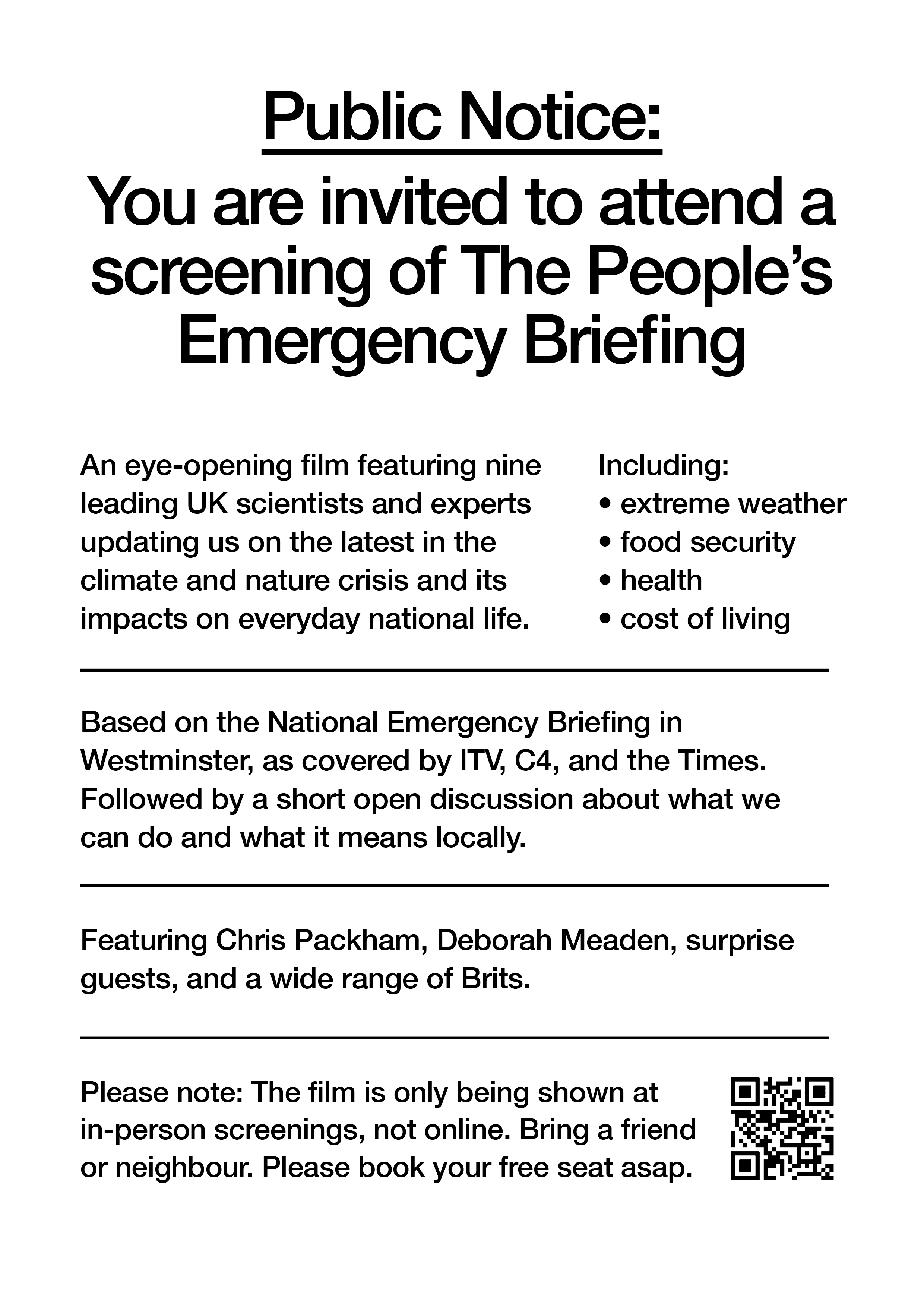 People’s emergency briefing for Wetherby and Boston Spa