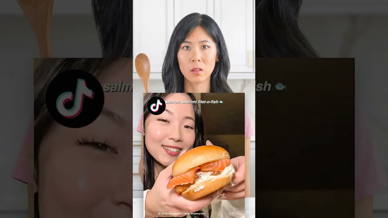 She tested the raw salmon Filet-O-Fish trend so nobody else has to