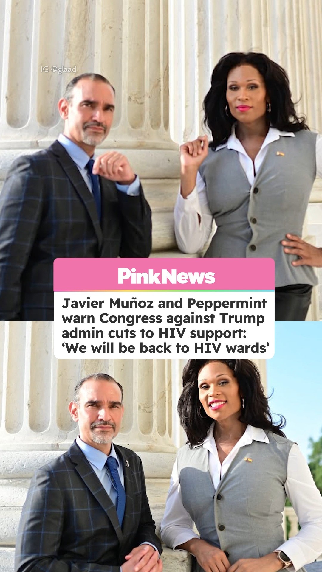 Broadway's Javier Muñoz & Peppermint fight proposed cuts to vital HIV ...