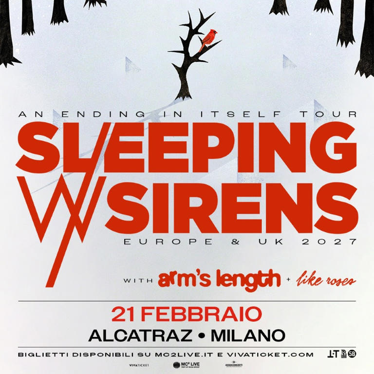 Sleeping With Sirens: annunciata una data italiana nel 2027