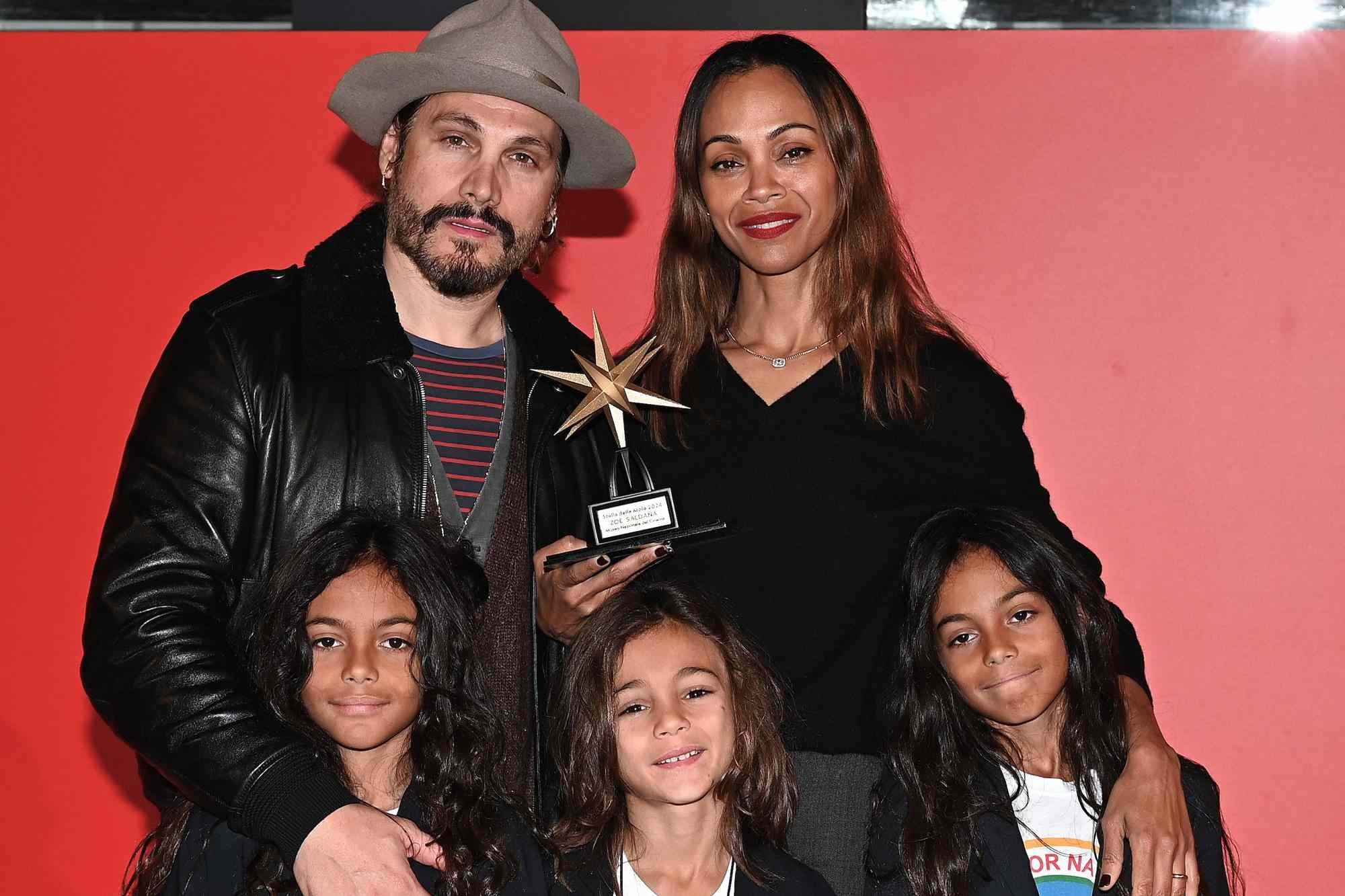 Marco Perego and Zoe Saldaña are introducing their 3 sons to classic ...