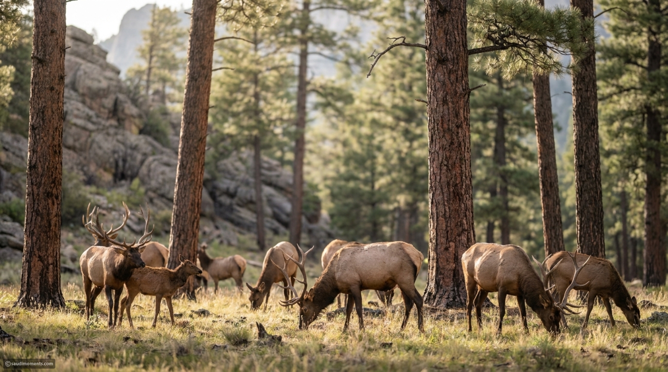 15 US states where giant elk herds still roam the wild