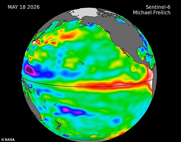 Super El Niño inches closer: Swell of warm water hundreds of miles wide ...