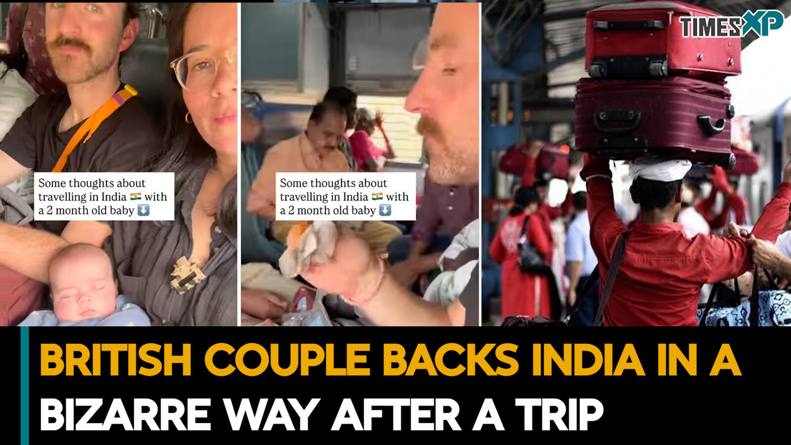 UK couple travels across India with 2-month-old, praises India