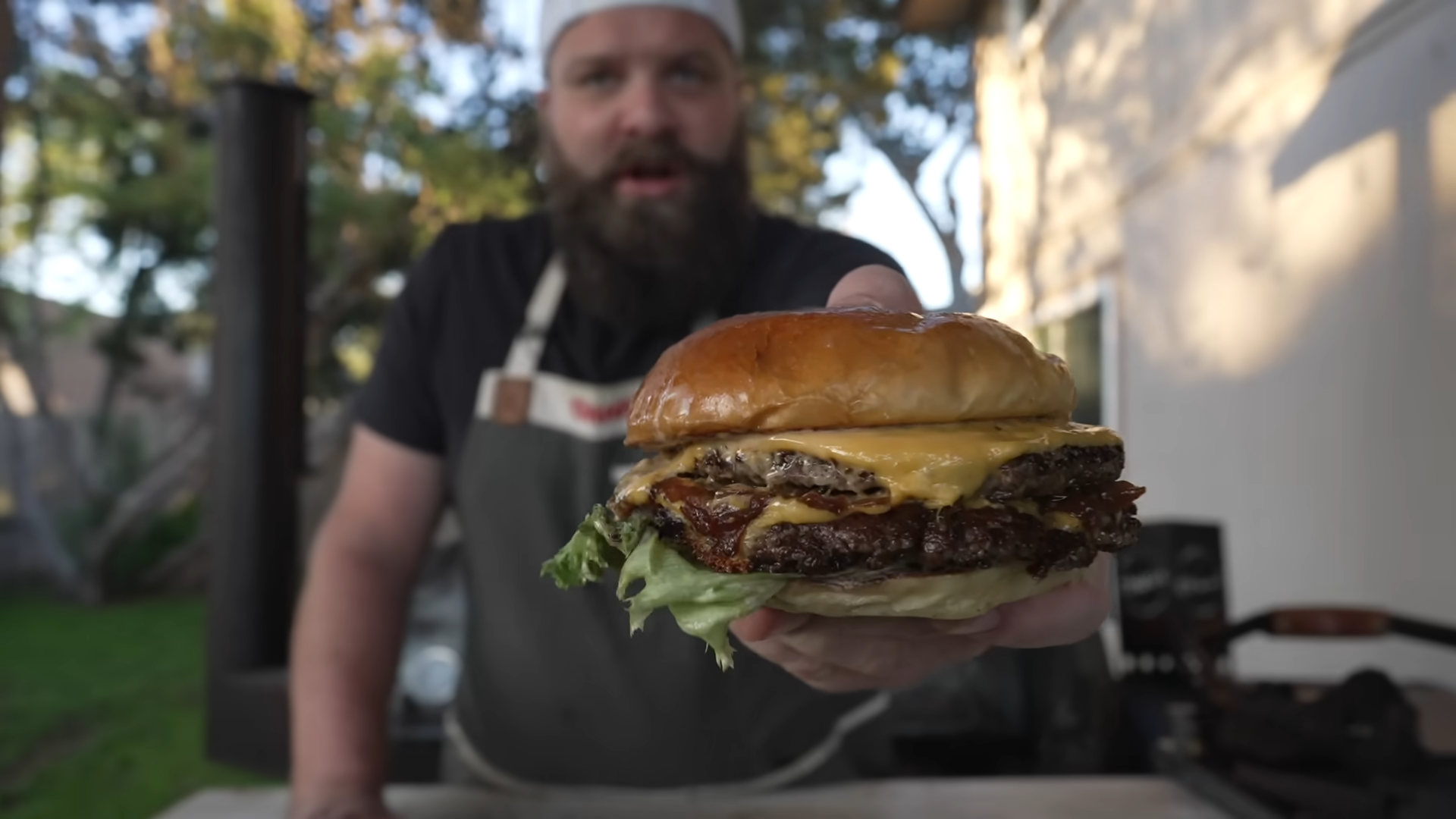 Man made this burger for his wife - and he got lucky tonight
