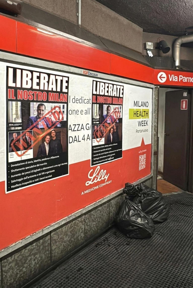 Gli ultrà rossoneri tappezzano la città di manifesti contro Cardinale e ...