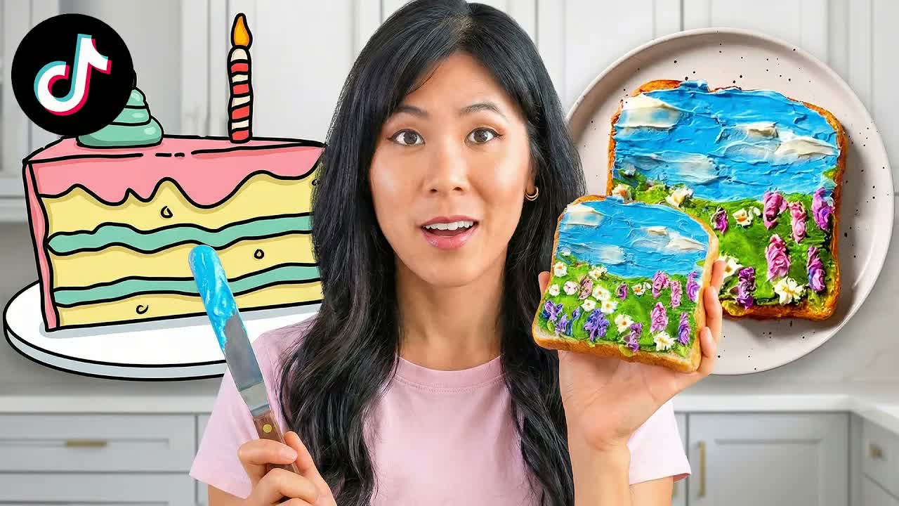 TikTok food art that's actually edible — she tested the most viral ones