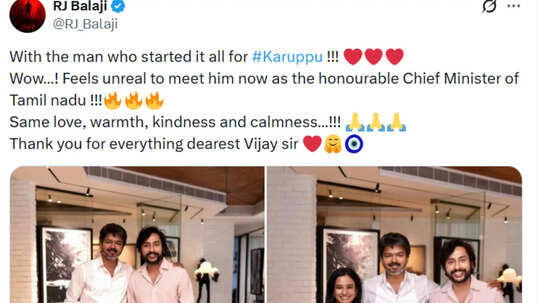 Did Suriya react to RJ Balaji’s ‘Where It All Started’ post with TN CM ...