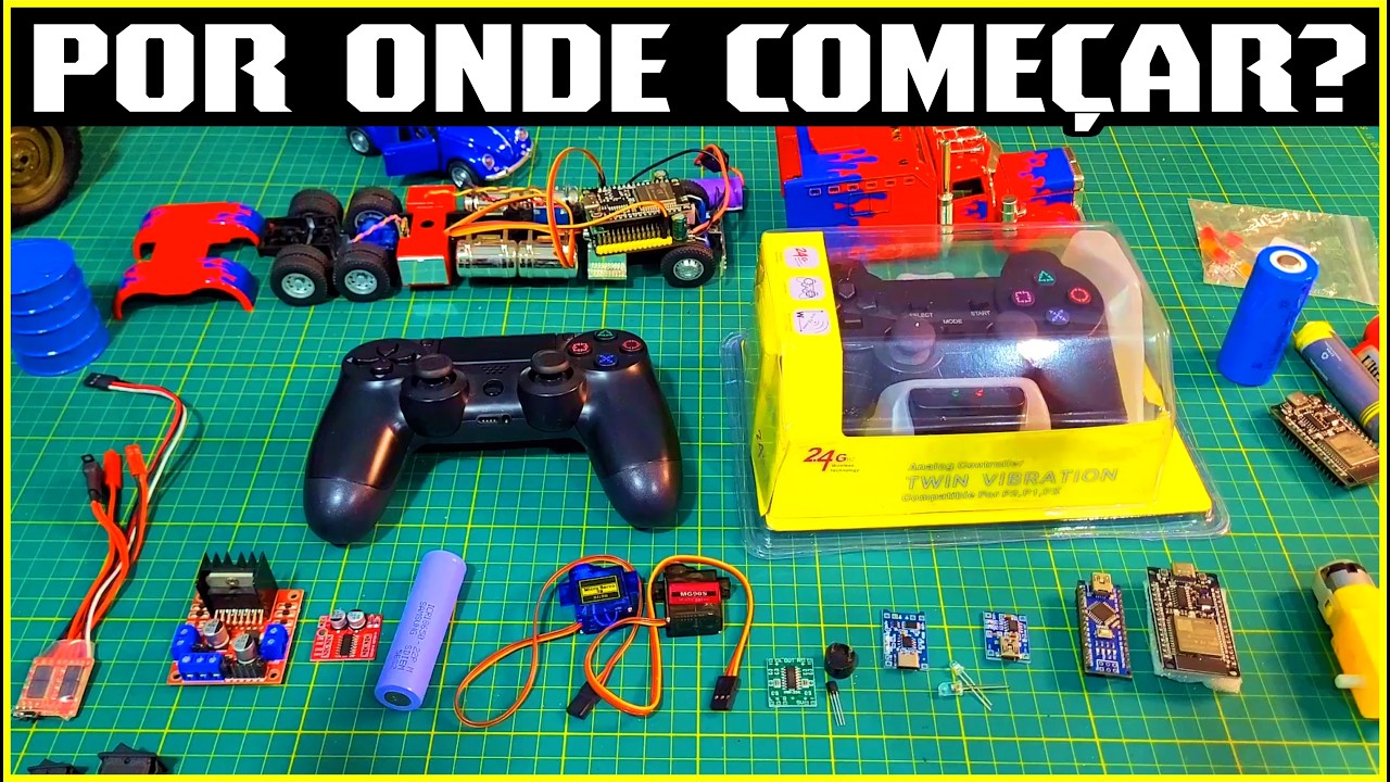 Projeto inicial de carrinho RC com Arduino