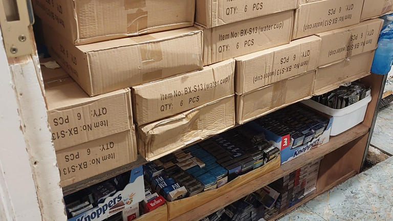 Police seize £75,000 of illegal tobacco products