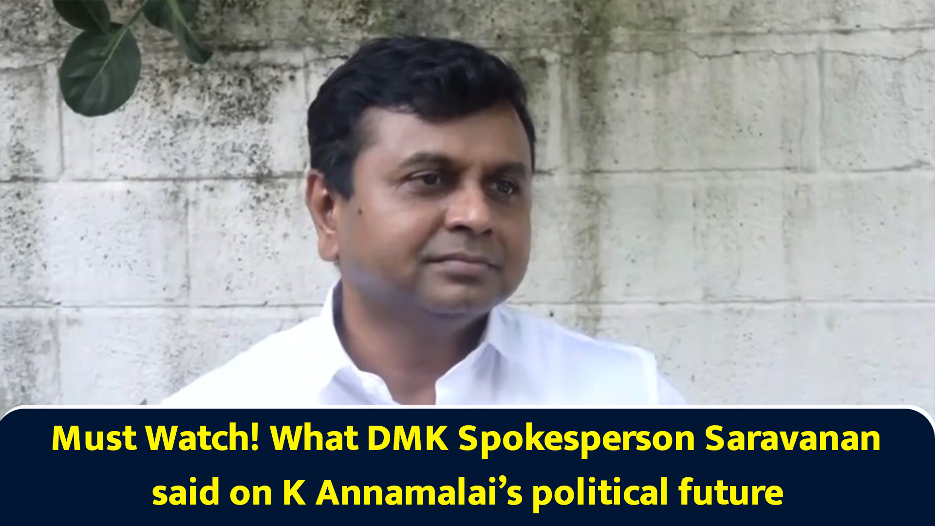 Must watch! What DMK spokesperson Saravanan said on K Annamalai’s ...