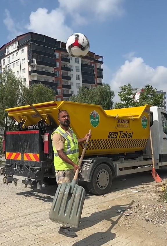 Osmaniye’de belediye personelinden ay-yıldızlılara moral videosu